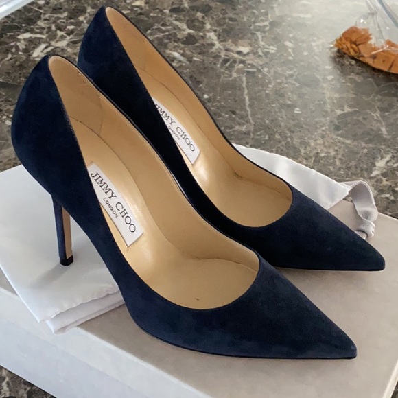 Jimmy Choo | Shoes | Navy Blue Jimmy Choo Heels | Poshmark